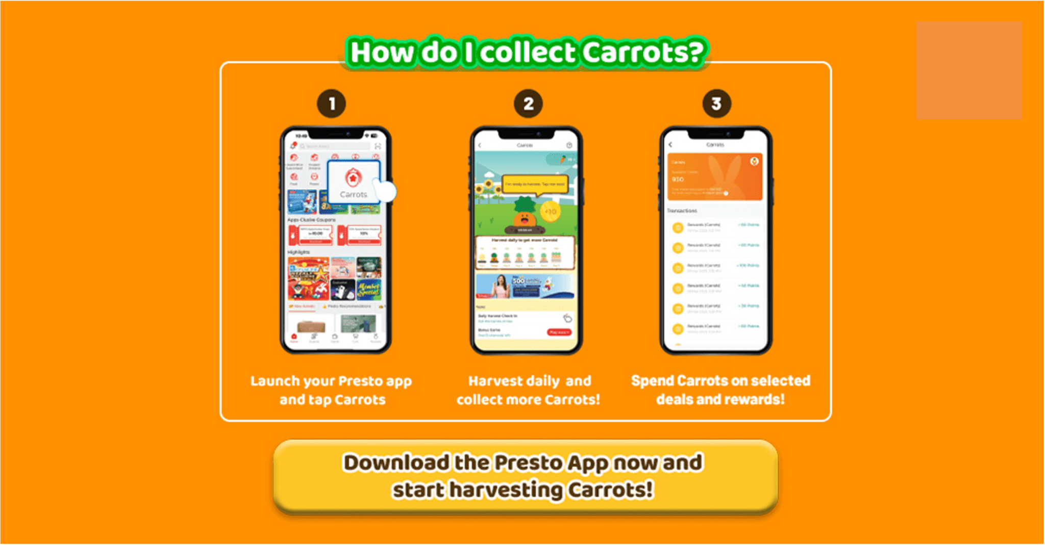 PrestoConnect - Navigate These Challenging Times Together with Carrots